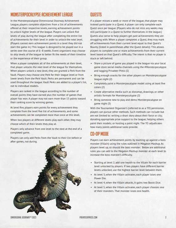 Dimensional Doorway League | Monsterpocalypse Wiki | Fandom