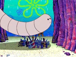 Spongebob Giant Worm