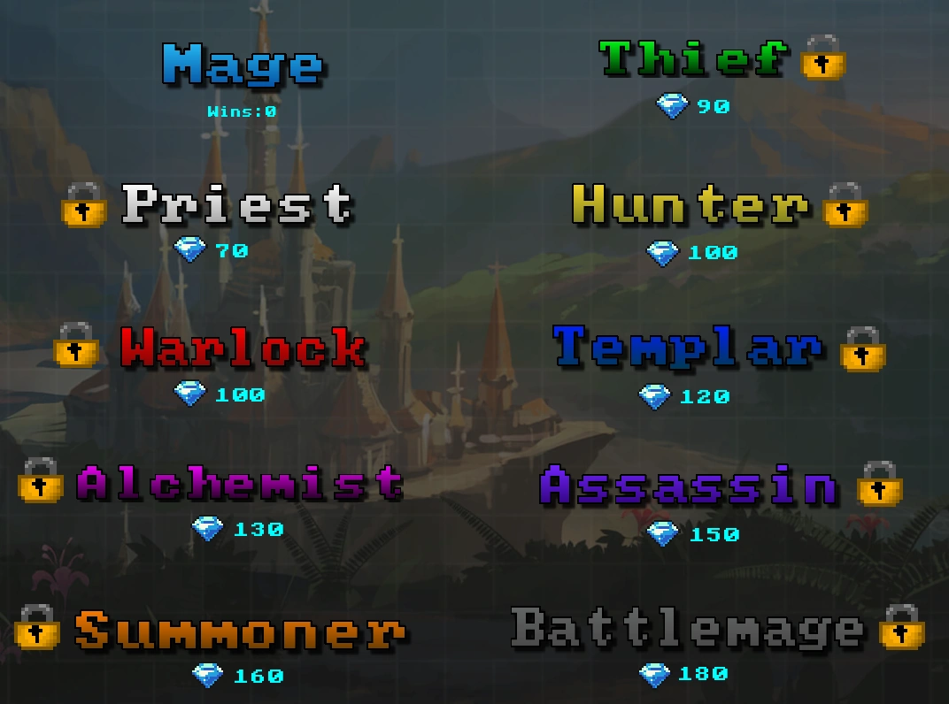 Classes | Monsters And Weapons Wiki | Fandom