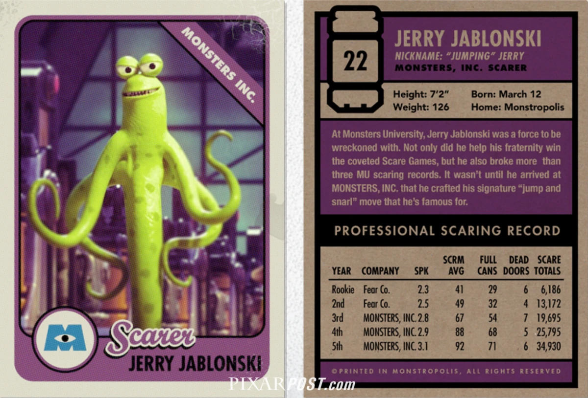 Jerry Jablonski | Monsterpedia | Fandom