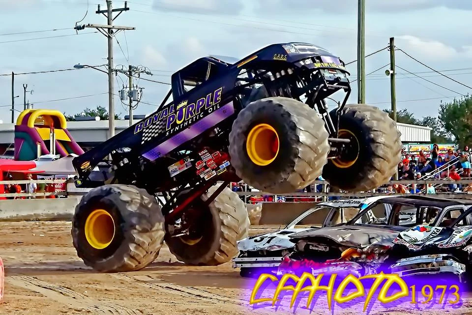 Real Purple Monster Trucks