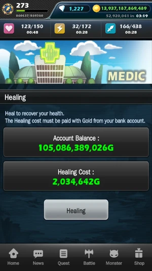 Healing | Monster Warlord Wiki | Fandom