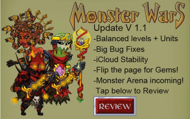 Version 1.1 | Monsterwars Wiki | Fandom
