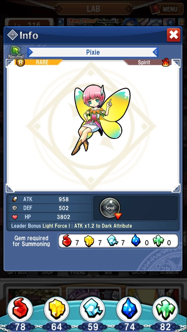 Pixie | MonTowers2 Wiki | Fandom