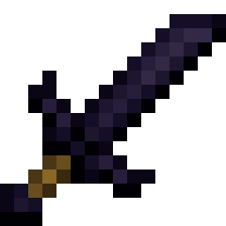 Obsidian Minecraft Sword