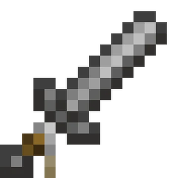 Cracked Minecraft Stone Sword