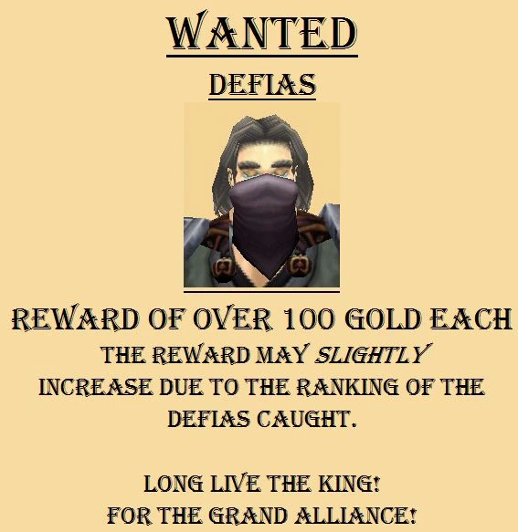 DEFIAS: Wanted | Moon Guard Wiki | Fandom
