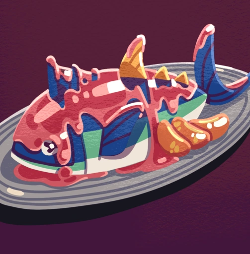 Ruby Glazed Whole Fish | Moonglow Bay Wiki | Fandom