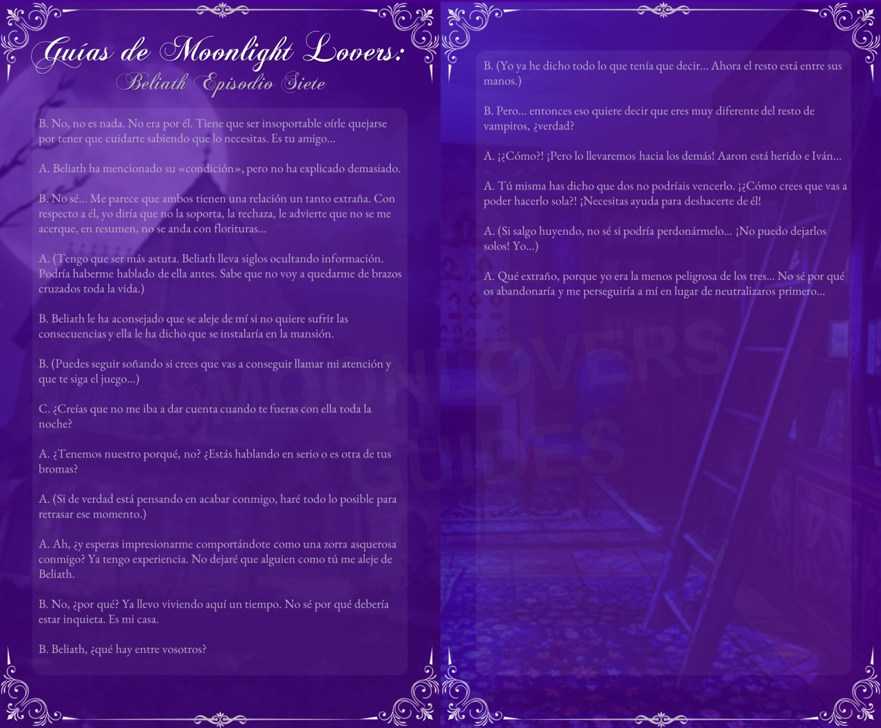 Usuario Blog:Ciokio/Respuestas - Episodio 7 (Beliath) | Moonlight Lovers Wiki | Fandom