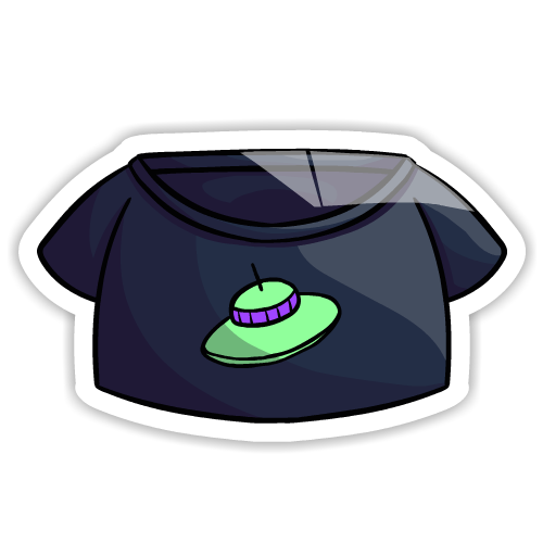 Navy UFO T-Shirt | Party Parrot World | Fandom