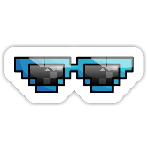 Blue Pixel Glasses | Party Parrot World | Fandom