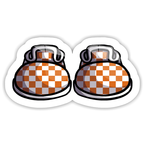 Orange Checker Shoes | Party Parrot World | Fandom
