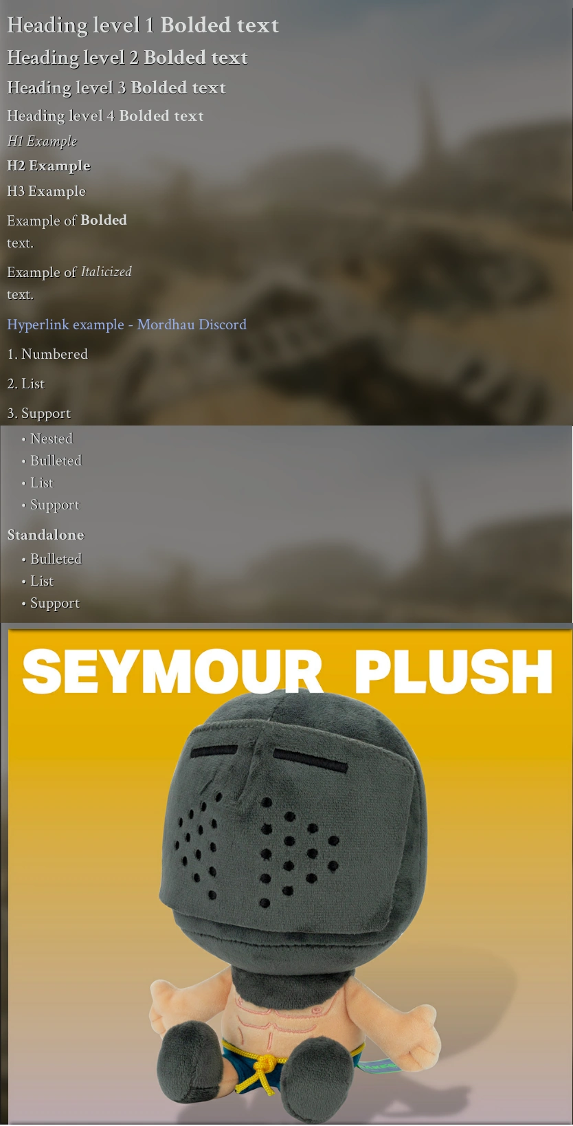 MOTD Markdown Guide - Mordhau Wiki