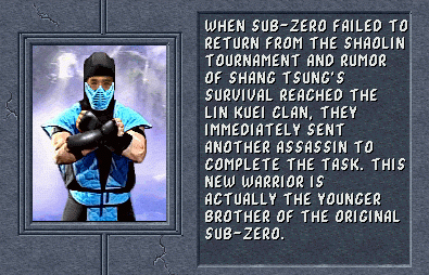 Sub Zero Special Moves List