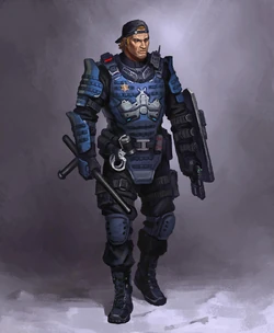 Mortal Kombat 9 Stryker Alternate Costume