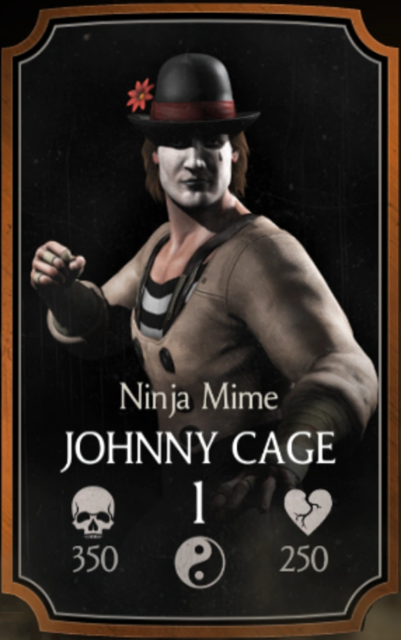 Johnny Cage/Ninja Mime | Mortal Kombat Mobile Wikia | Fandom