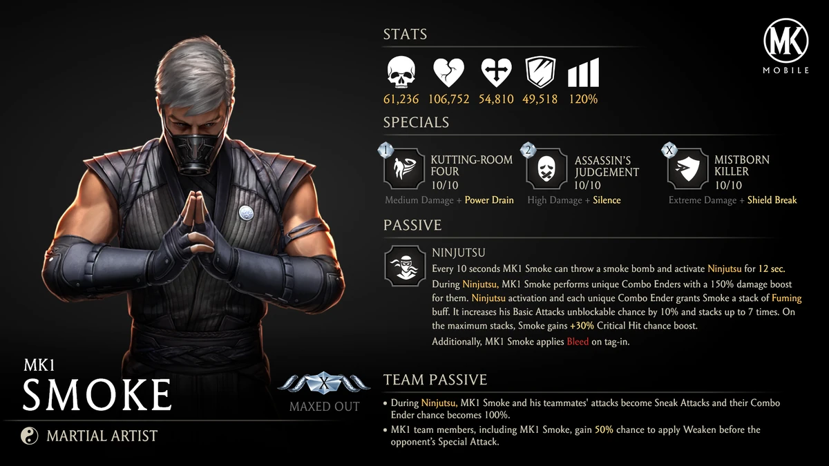 Smoke/MK1 | Mortal Kombat Mobile Wikia | Fandom