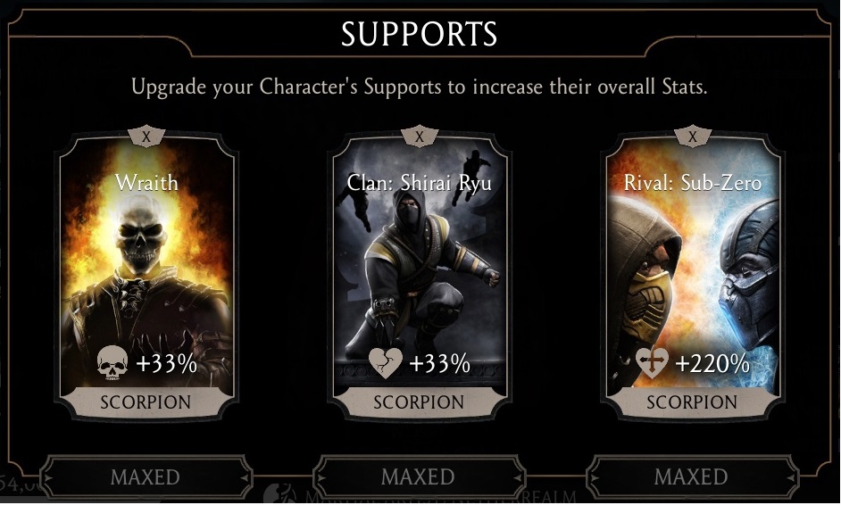 Support Cards | Mortal Kombat Mobile Wikia | Fandom
