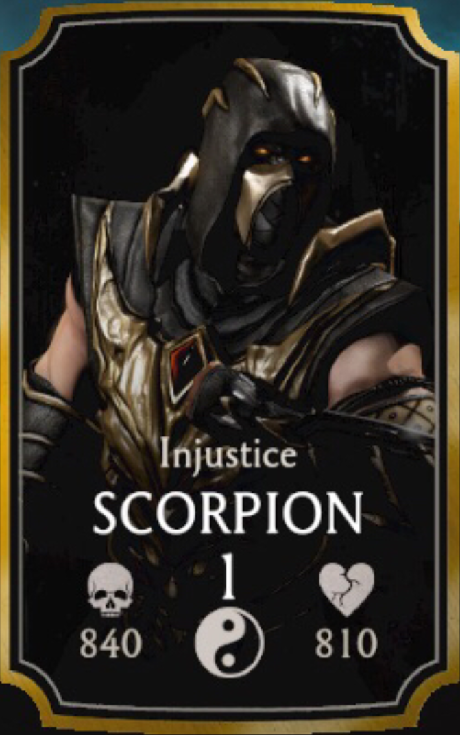 Mortal Kombat Scorpion Injustice