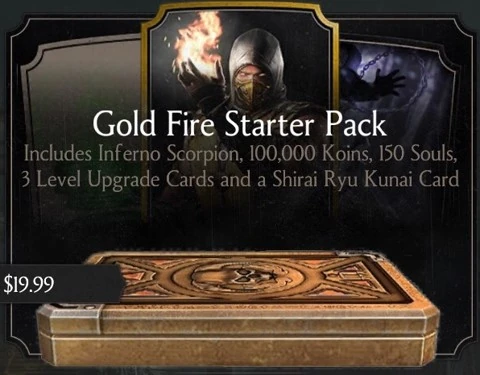 Gold Fire Starter Pack | Mortal Kombat Mobile Wikia | Fandom