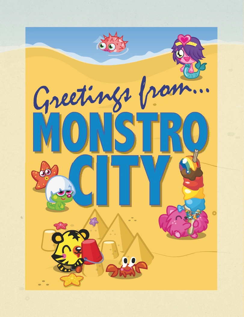 Beach Poster | Moshi Monsters Wiki | Fandom