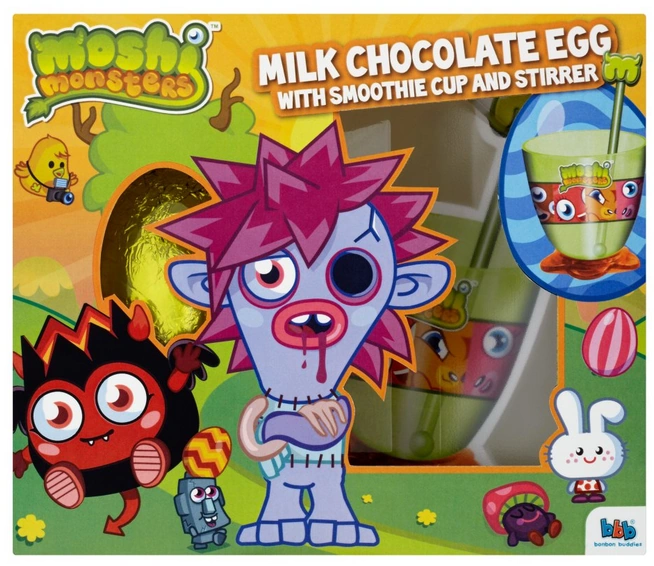 Moshi Monsters Milk Chocolate Egg With Smoothie Cup And Stirrer | Moshi ...