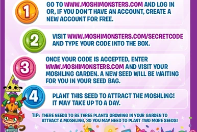 moshi monsters codes