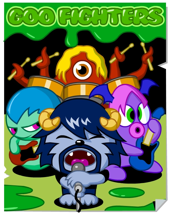 Goo Fighters Poster | Moshi Monsters Wiki | Fandom