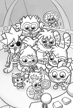 Snookums Moshi Monsters Moshlings Coloring Pages