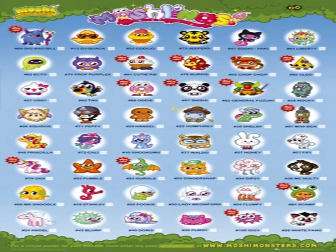 Moshi monsters moshlings Wiki | Fandom