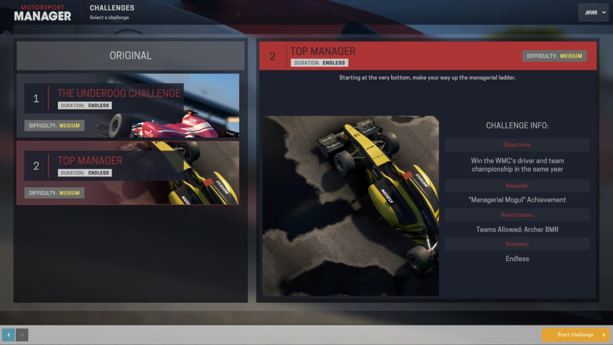 Top Manager | Motorsport Manager PC Wiki | Fandom