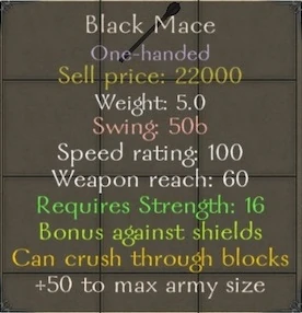 Black Mace | Mount & Blade Wiki | Fandom