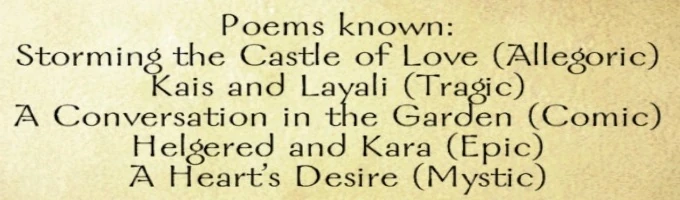 Poems | Mount & Blade Wiki | Fandom