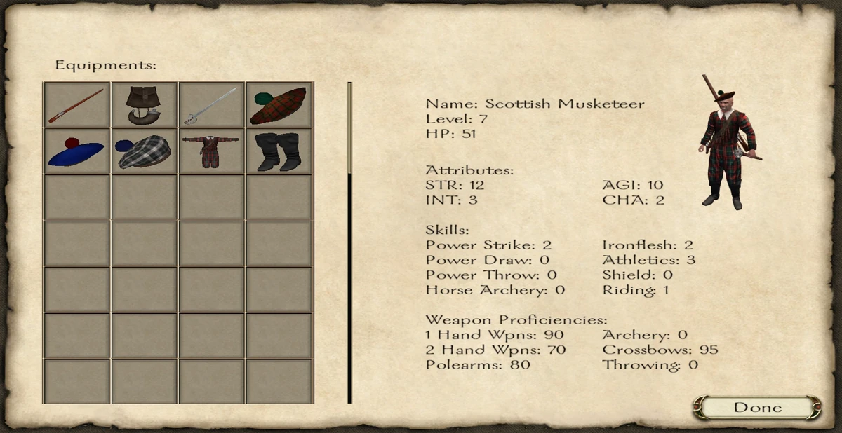 Scottish Musketeer (veteran) | Mount & Blade Wiki | Fandom