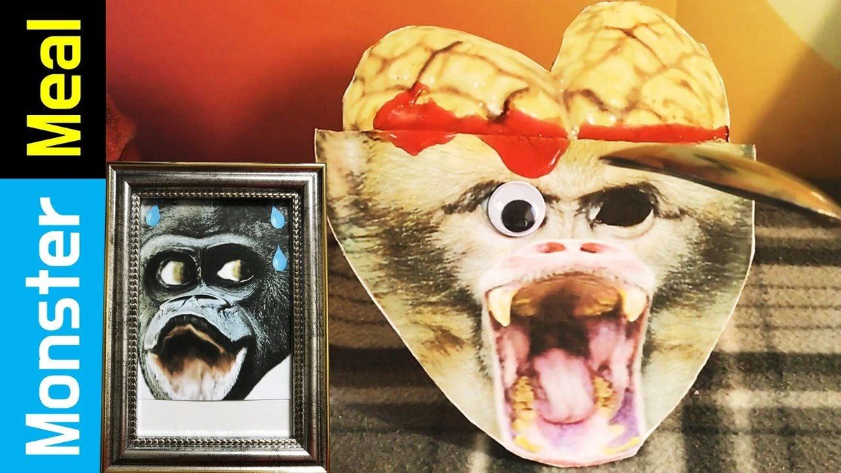 Monkey Brain Dinner Monster Meal ASMR Eating Sounds Kluna Tik style ...