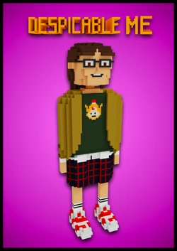Despicable Me Gru Minecraft Pixel Art