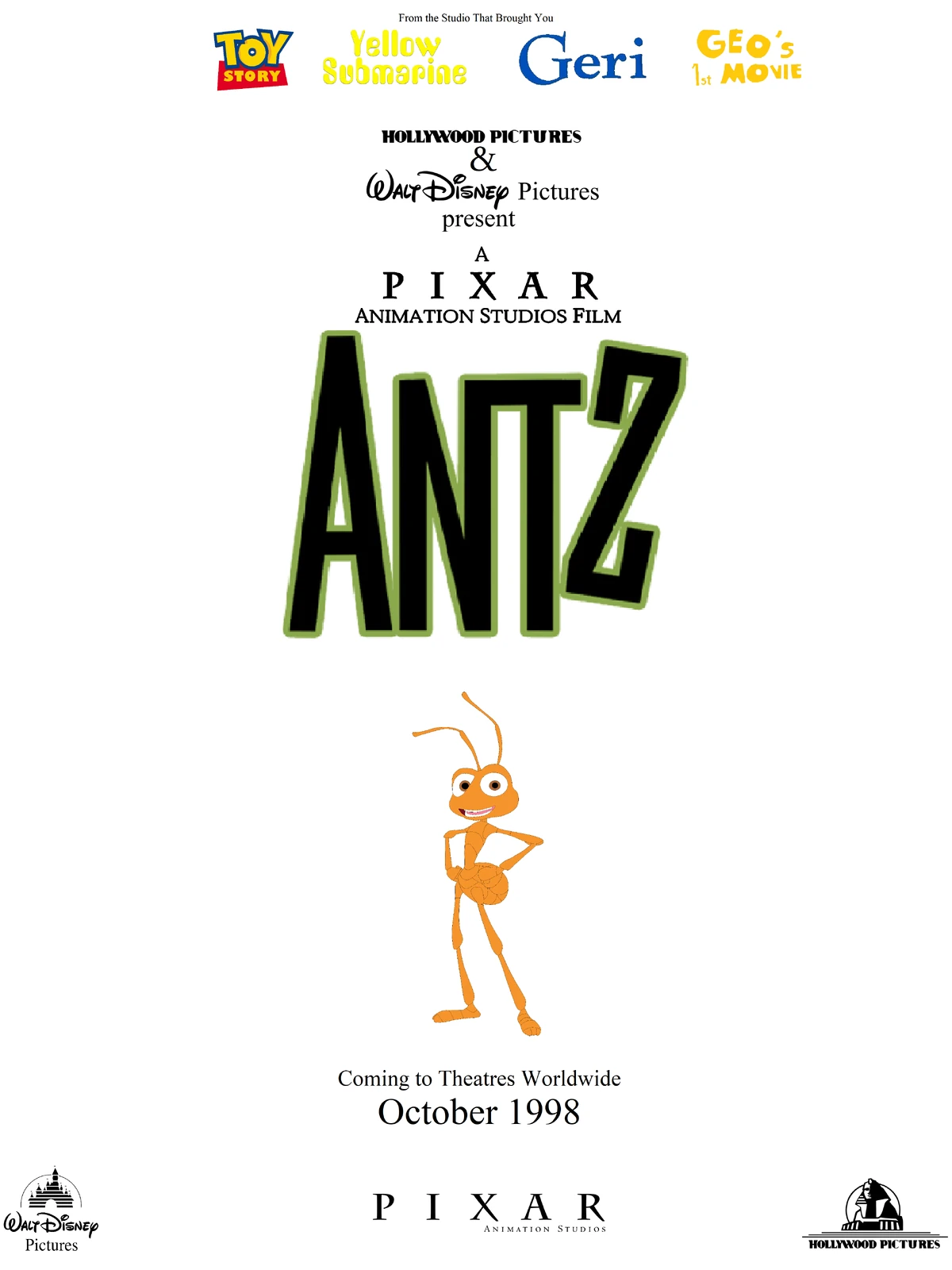 Antz (1998 film/Hollywood Pictures, Disney & Pixar AU) | Movie ideas ...