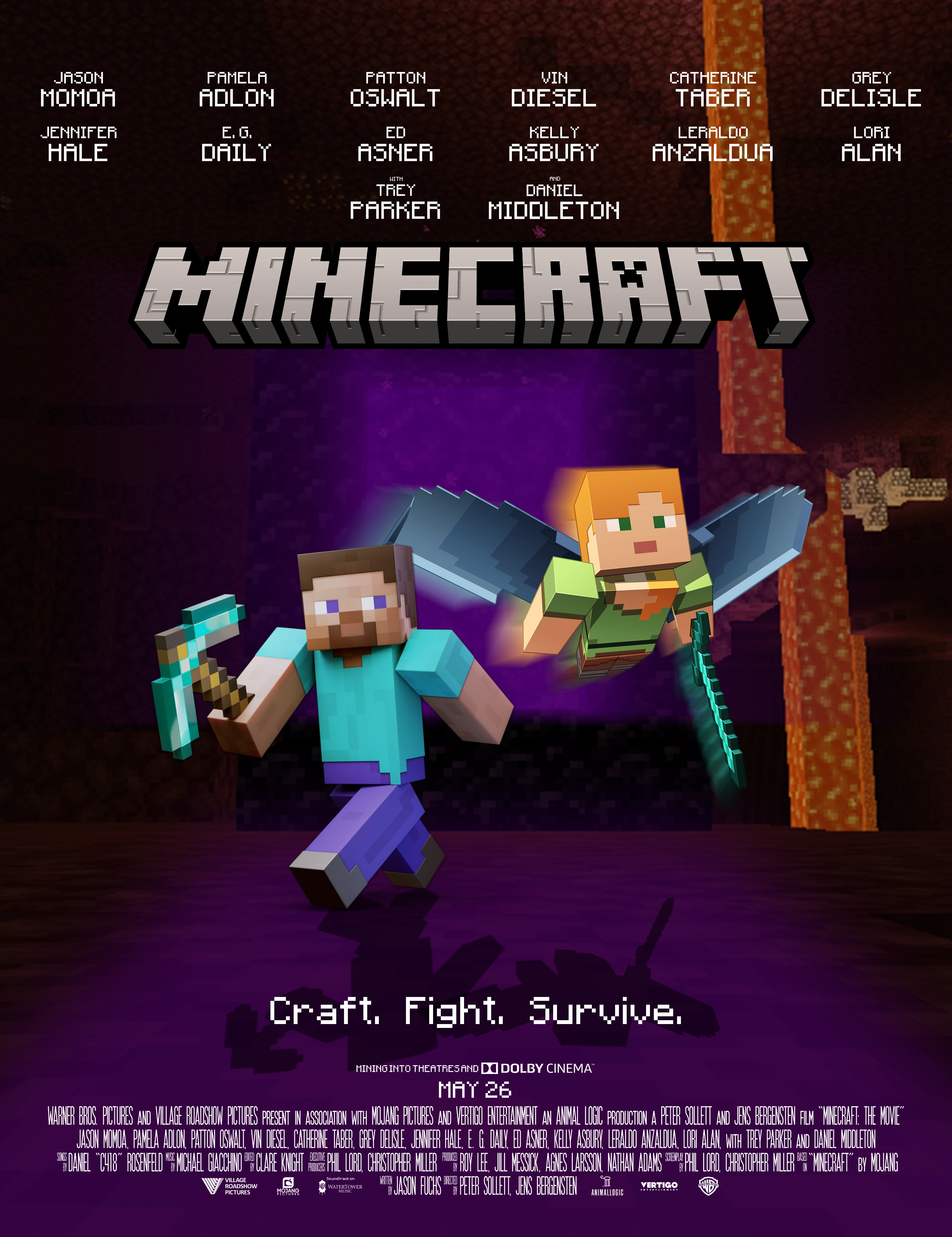 Minecraft Movie Poster