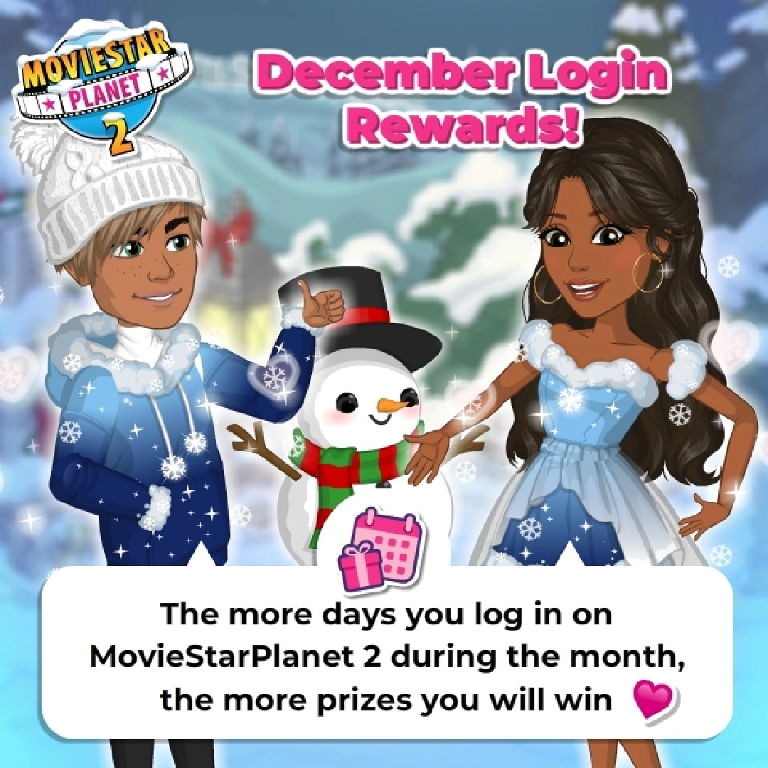 Anmelde-Belohnungen Dezember 2022 (MovieStarPlanet 2) | MovieStarPlanet ...