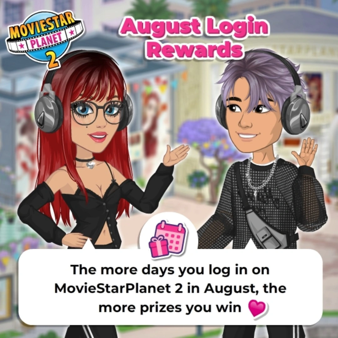 Anmelde-Belohnungen August 2023 (MovieStarPlanet 2) | MovieStarPlanet ...