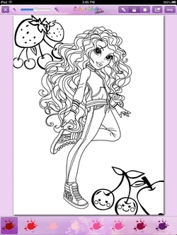 moxie girlz coloring pages of avery