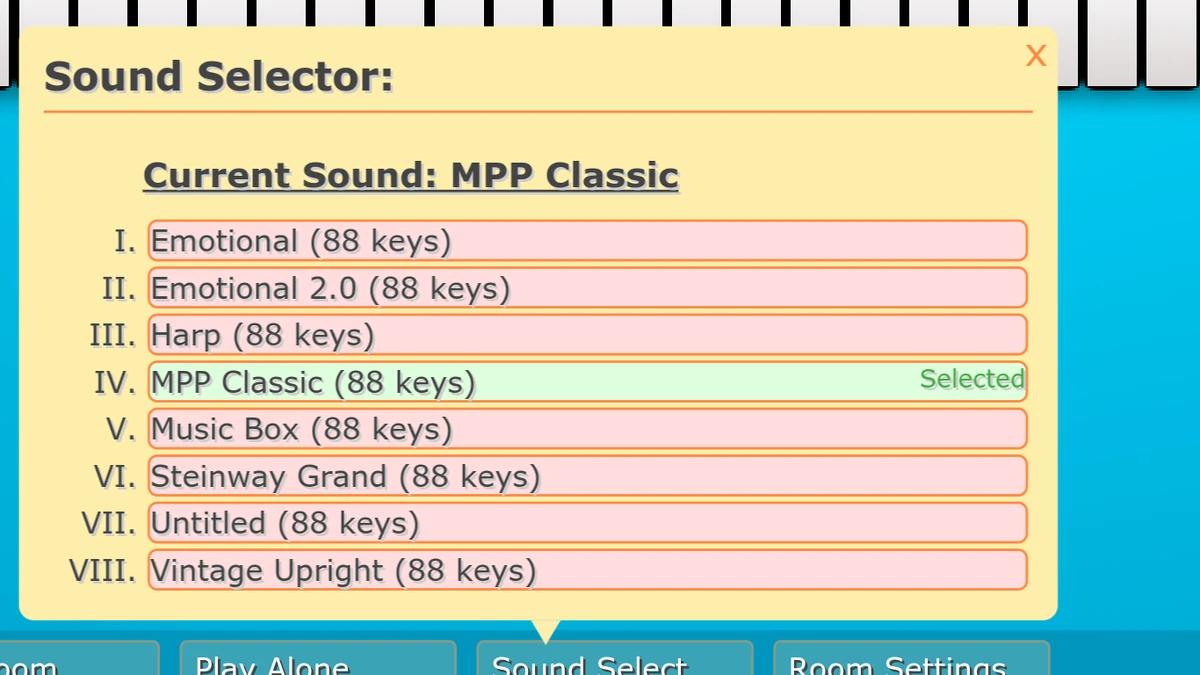 Sound Select | Multiplayer Piano Wikia | Fandom