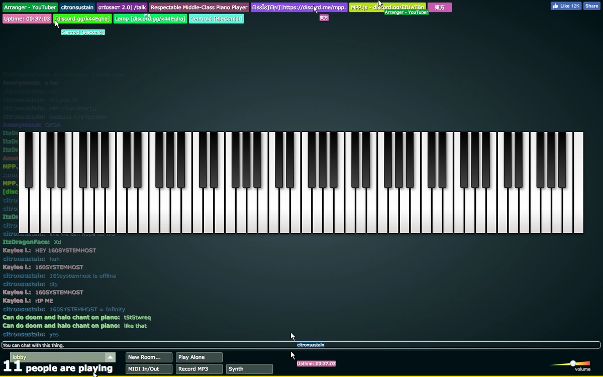 The Lobbies | Multiplayer Piano Wikia | Fandom