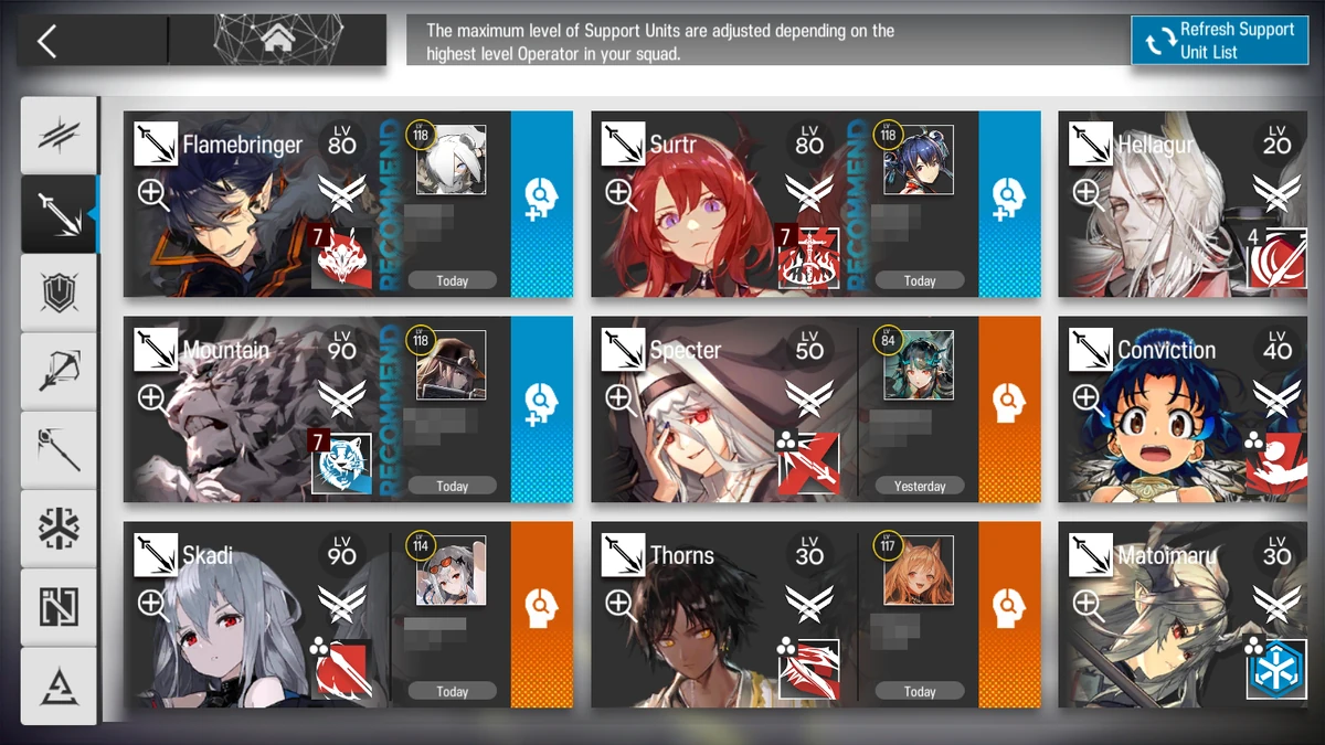 Support Unit | Arknights Wiki | Fandom