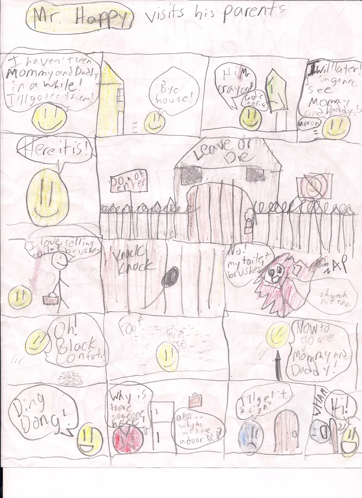 Mr. Happy Visits His Parents | Mr. Happy Wiki | Fandom