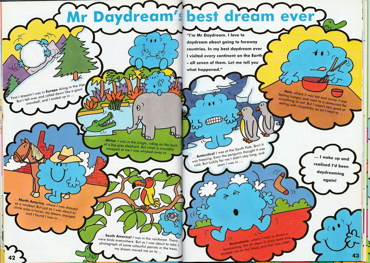 Mr. Daydream's Best Dream Ever | Mr. Men Wiki | Fandom