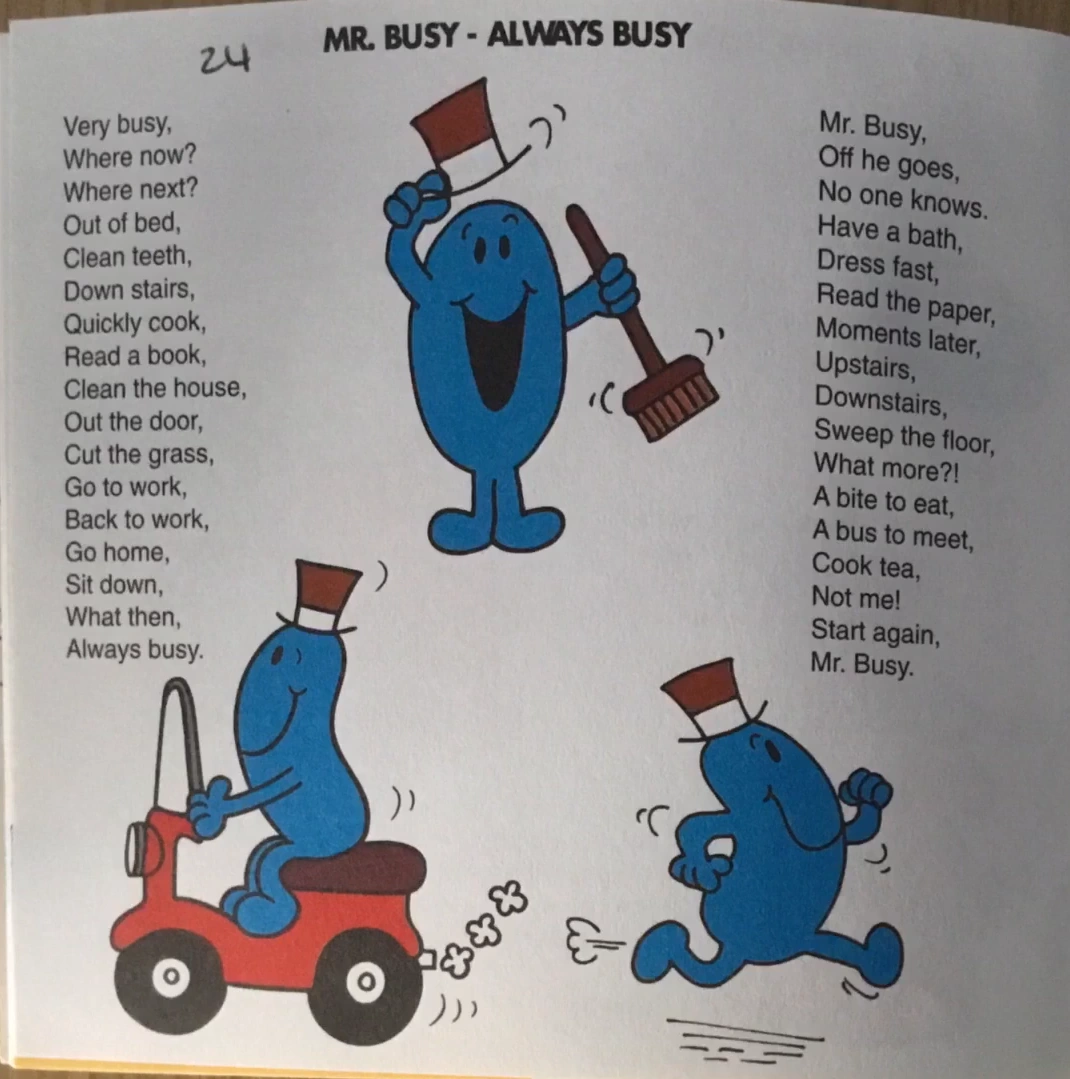 Always Busy | Mr. Men Wiki | Fandom