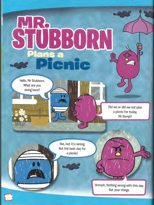 Mr. Stubborn Plans a Picnic | Mr. Men Wiki | Fandom