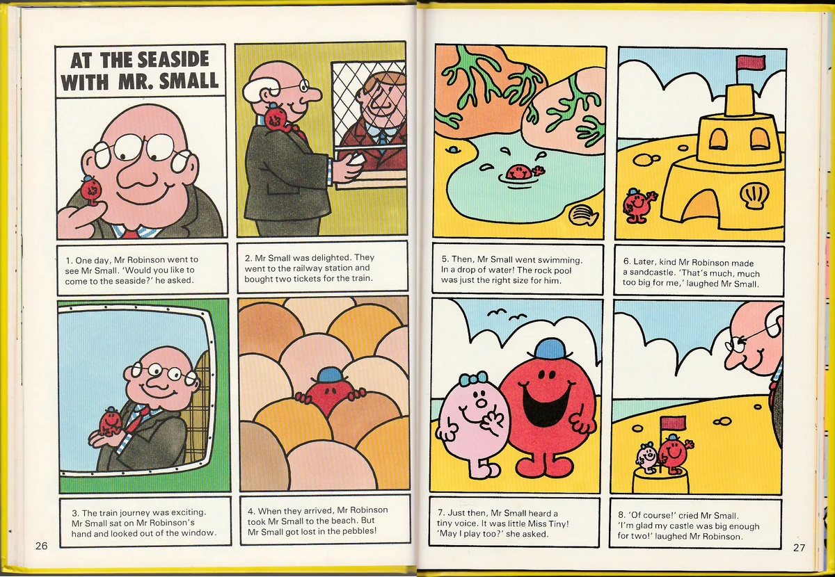 At the Seaside with Mr. Small | Mr. Men Wiki | Fandom