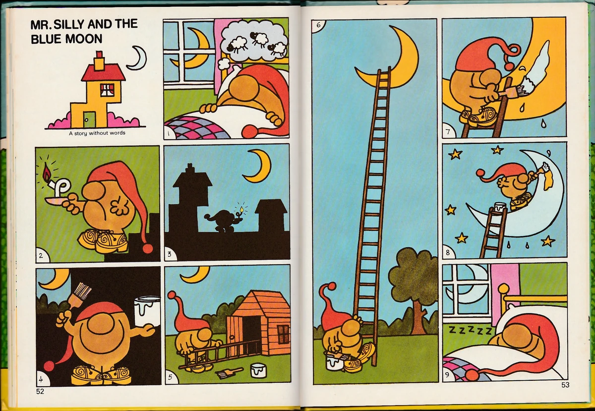 Mr. Silly and the Blue Moon | Mr. Men Wiki | Fandom